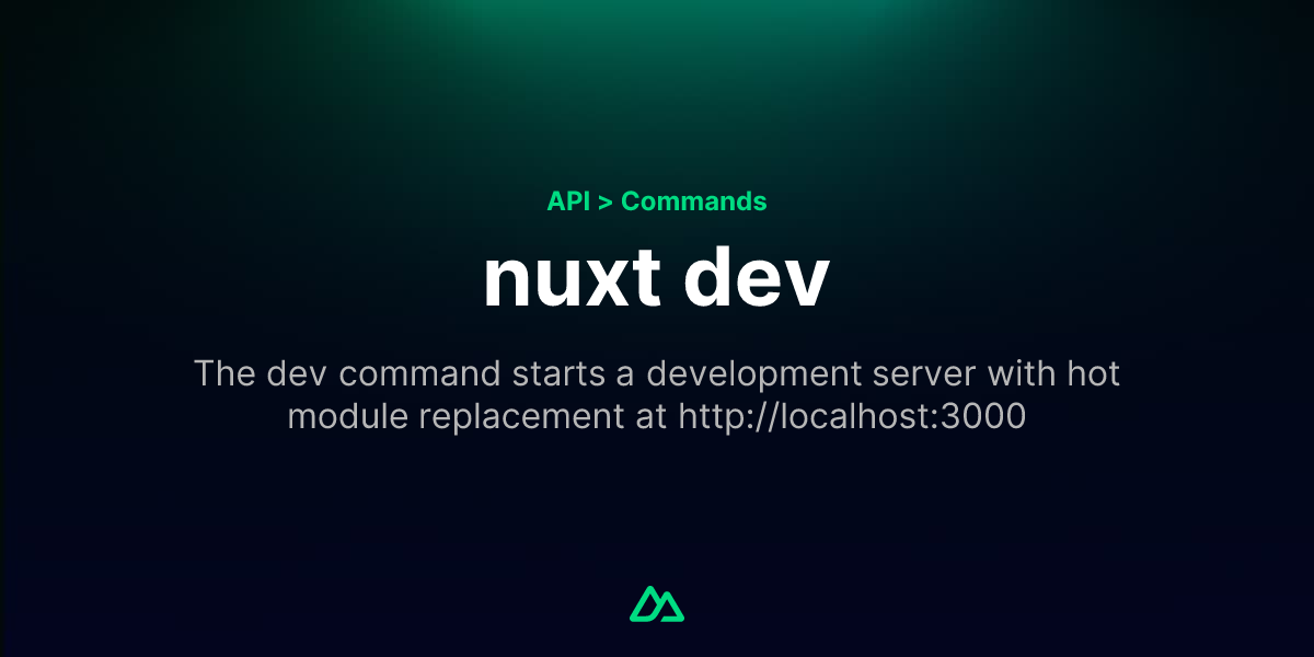 nuxi dev · Nuxt Commands
