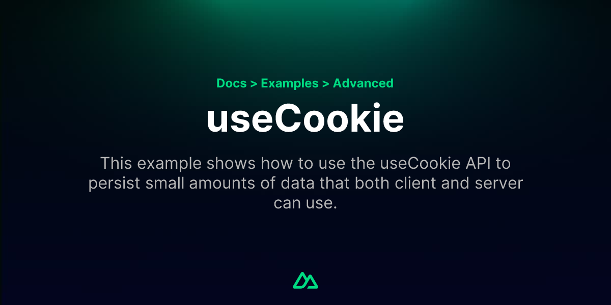 useCookie · Nuxt Examples useCookie · Nuxt Examples