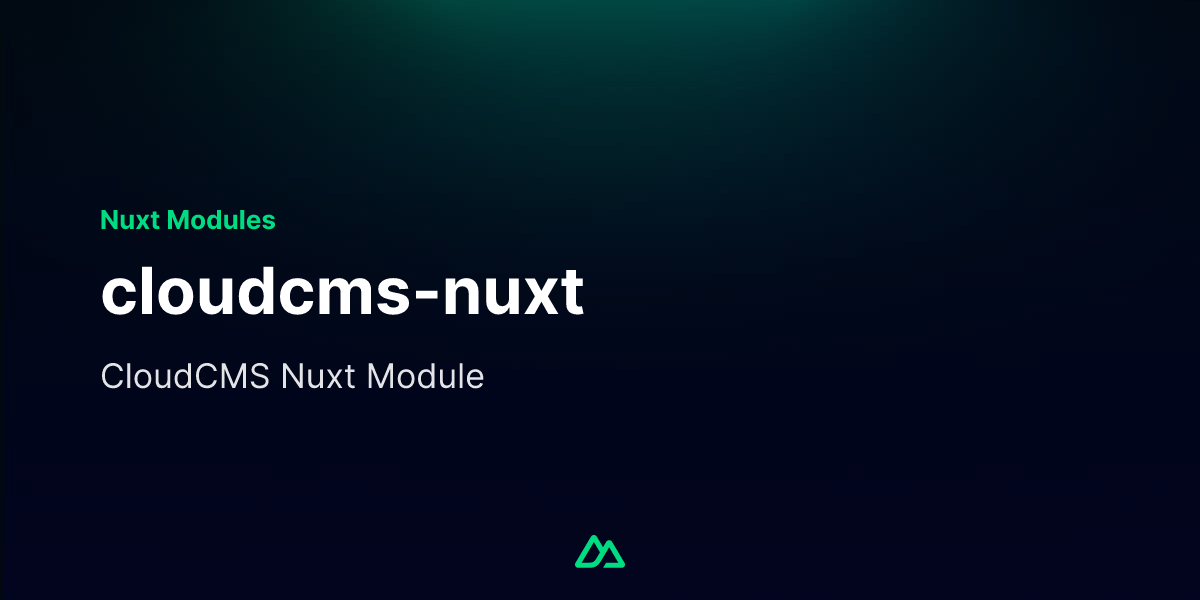 cloudcms-nuxt · Nuxt Modules