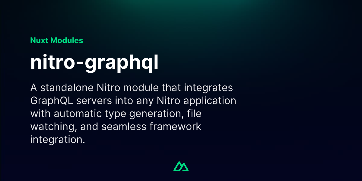 nitro-graphql · Nuxt Modules