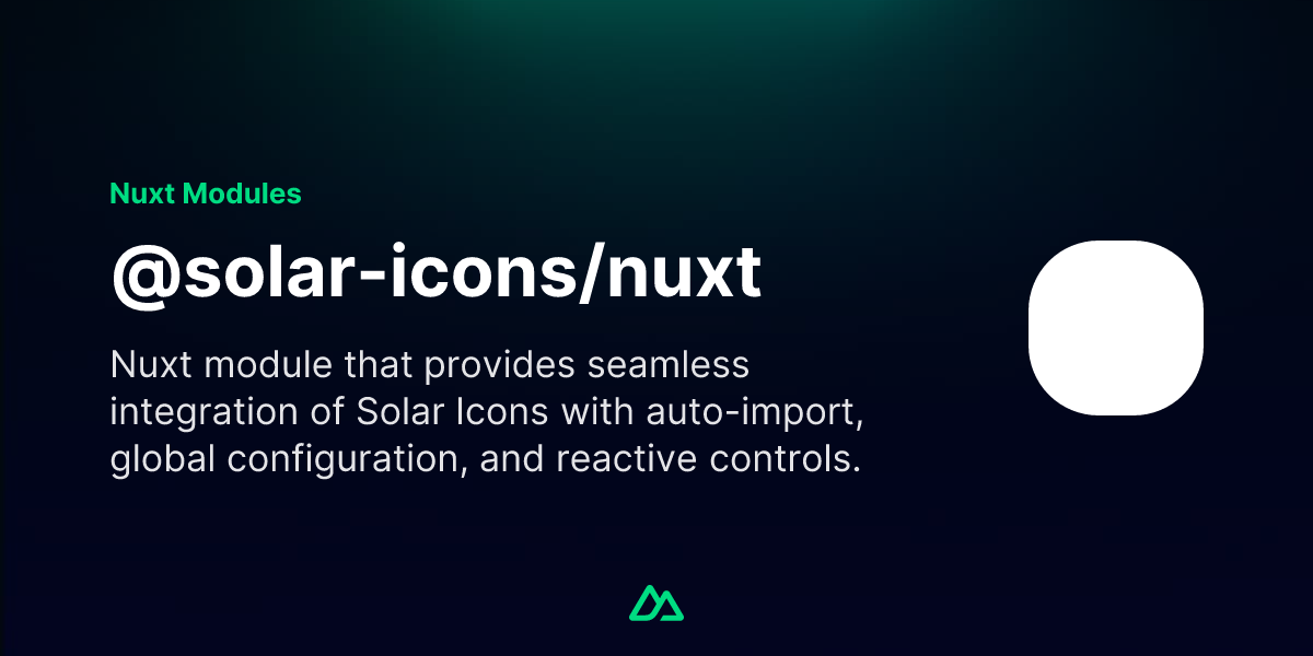 @solar-icons/nuxt · Nuxt Modules