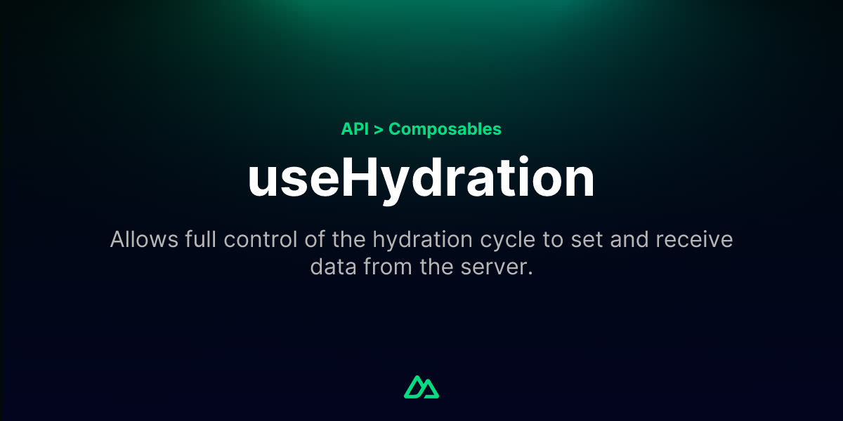 useHydration · Nuxt Composables v3