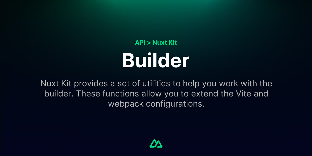 Builder · Nuxt Kit v3
