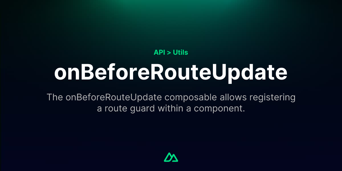 onBeforeRouteUpdate · Nuxt Utils v3