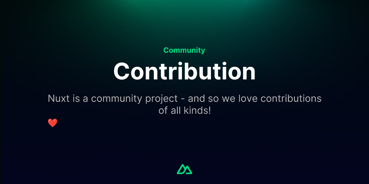 Contribution · Nuxt Community v3
