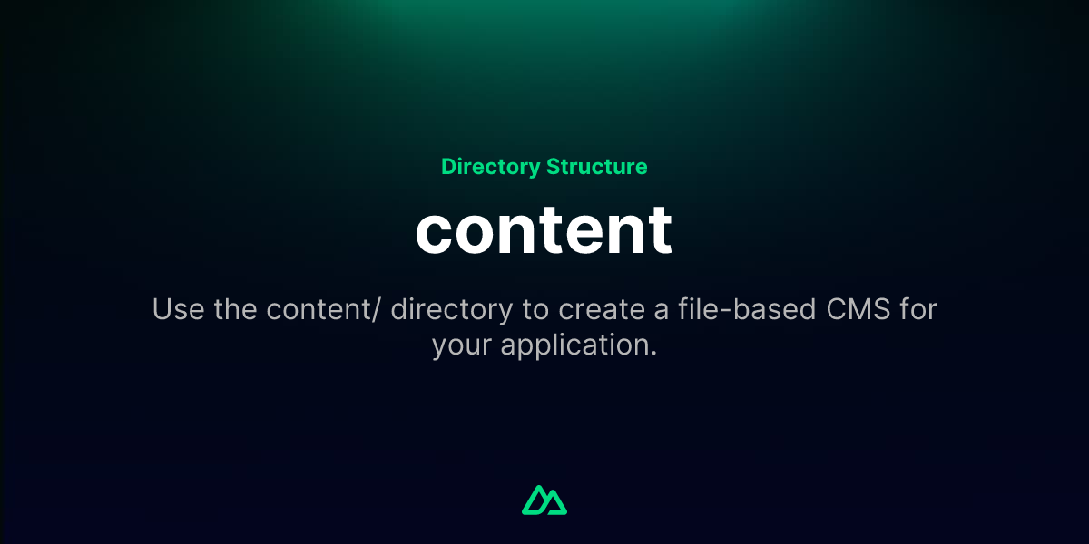 content · Nuxt Directory Structure v3