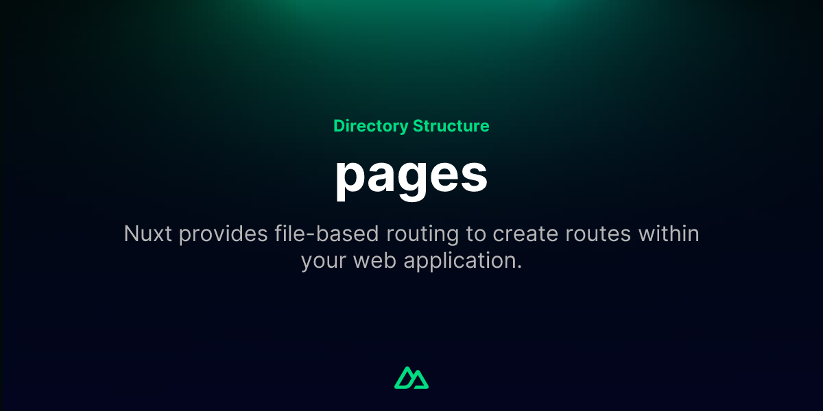 pages · Nuxt Directory Structure v3