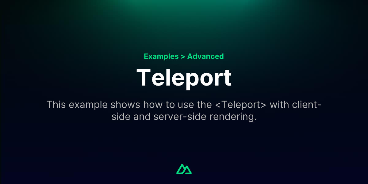 Teleport · Nuxt Examples v3