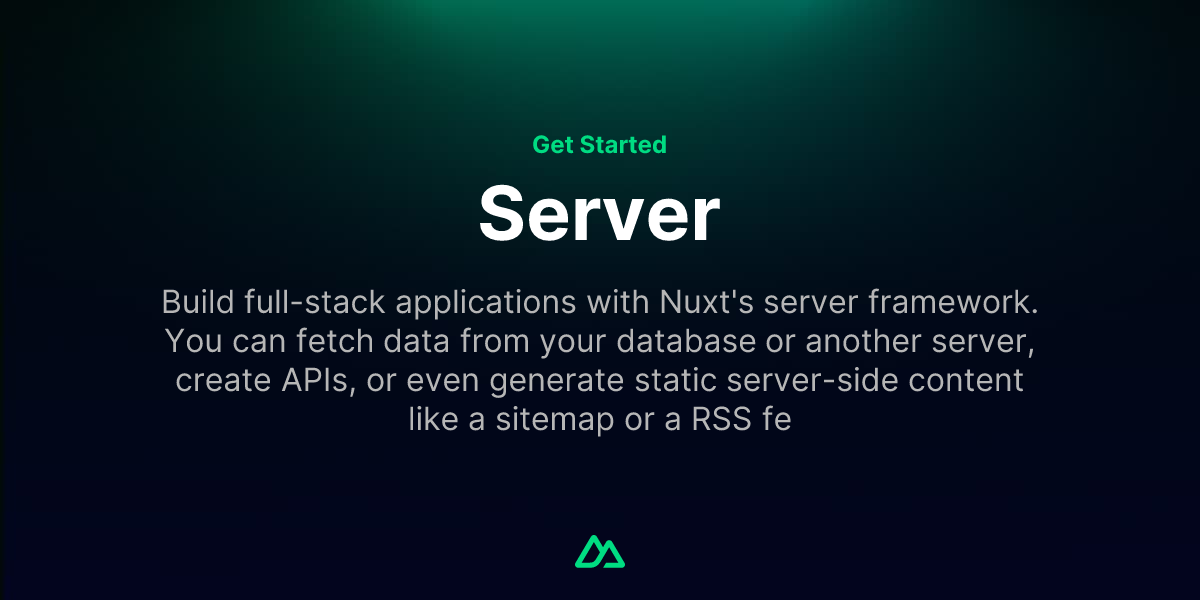 Server · Get Started with Nuxt v3
