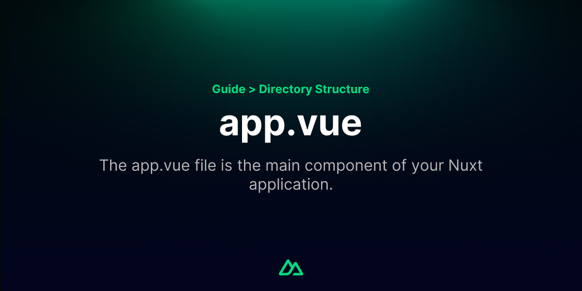 app.vue · Nuxt Directory Structure v3 app.vue · Nuxt Directory Structure v3