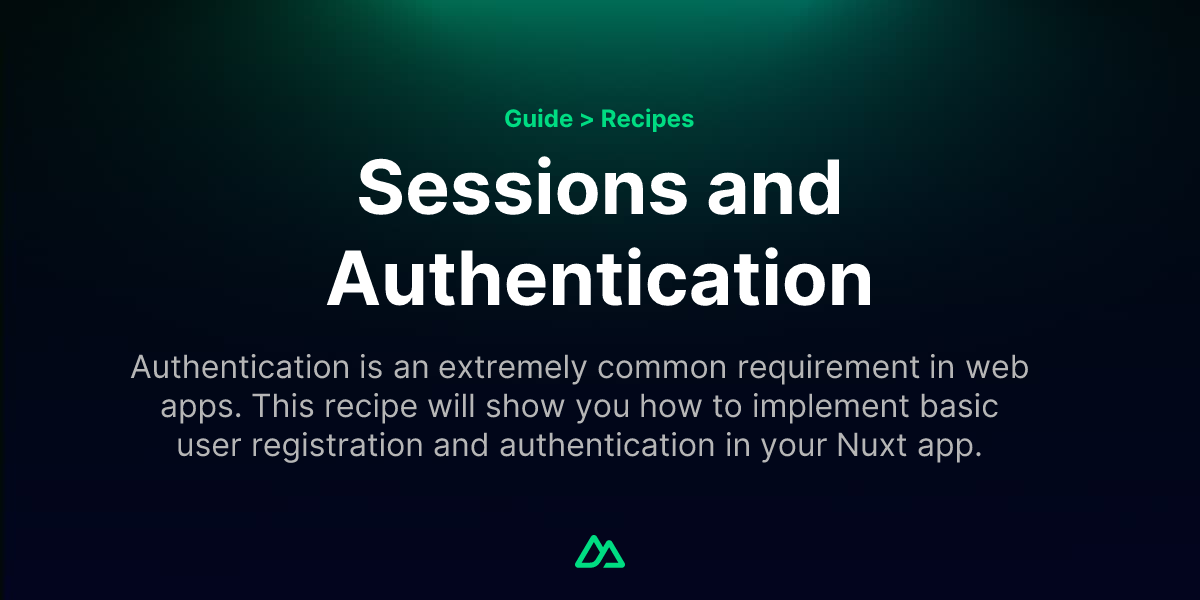 Sessions and Authentication · Recipes v3