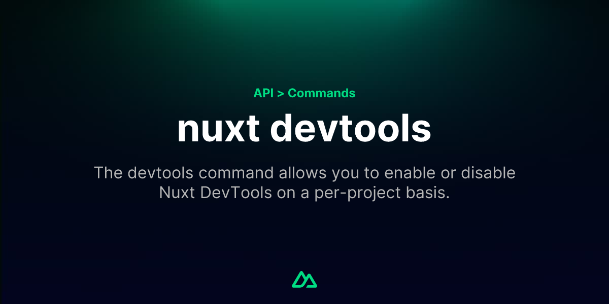 nuxt devtools · Nuxt Commands v4