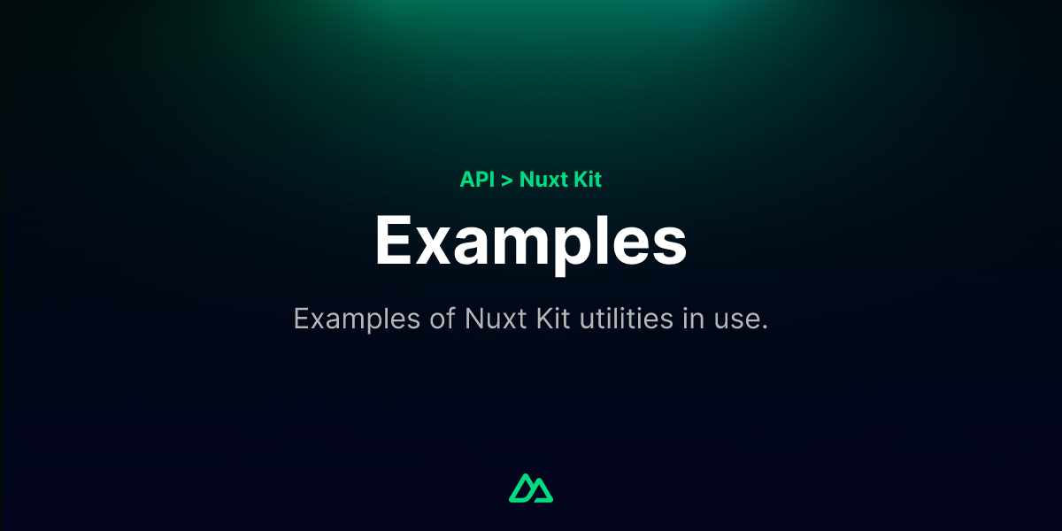 Examples · Nuxt Kit v4