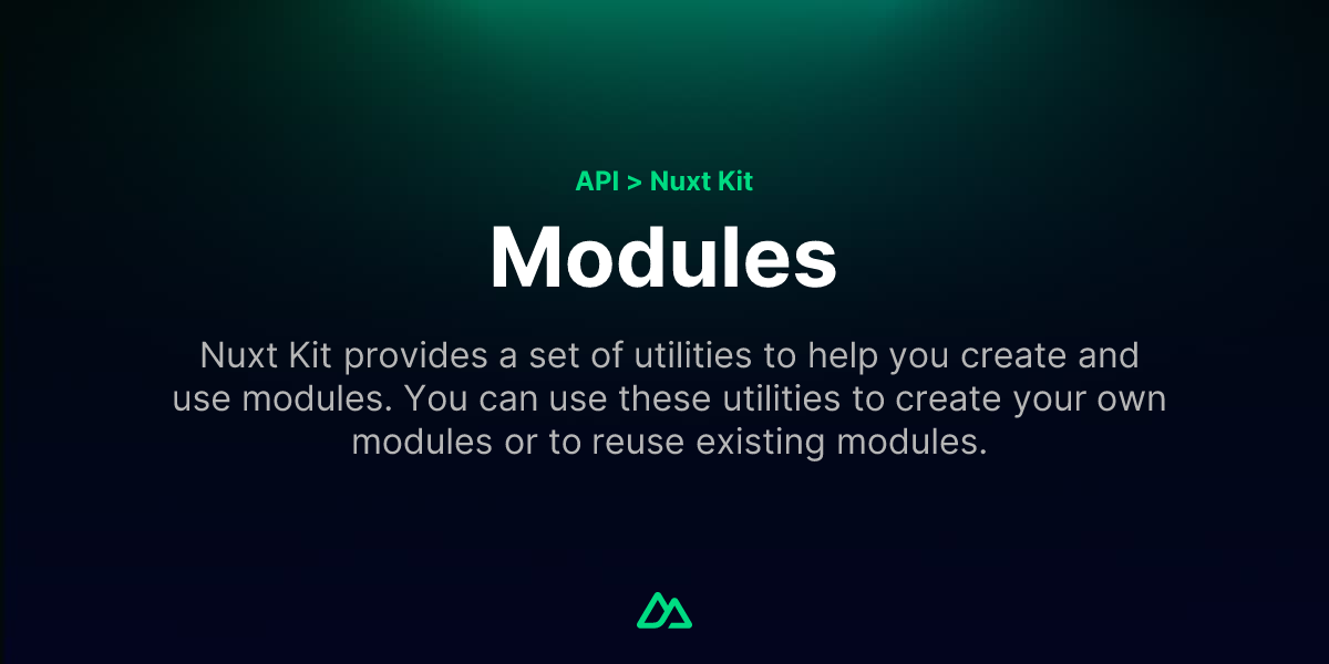 Modules · Nuxt Kit v4