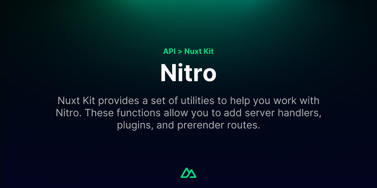 Nitro · Nuxt Kit v4