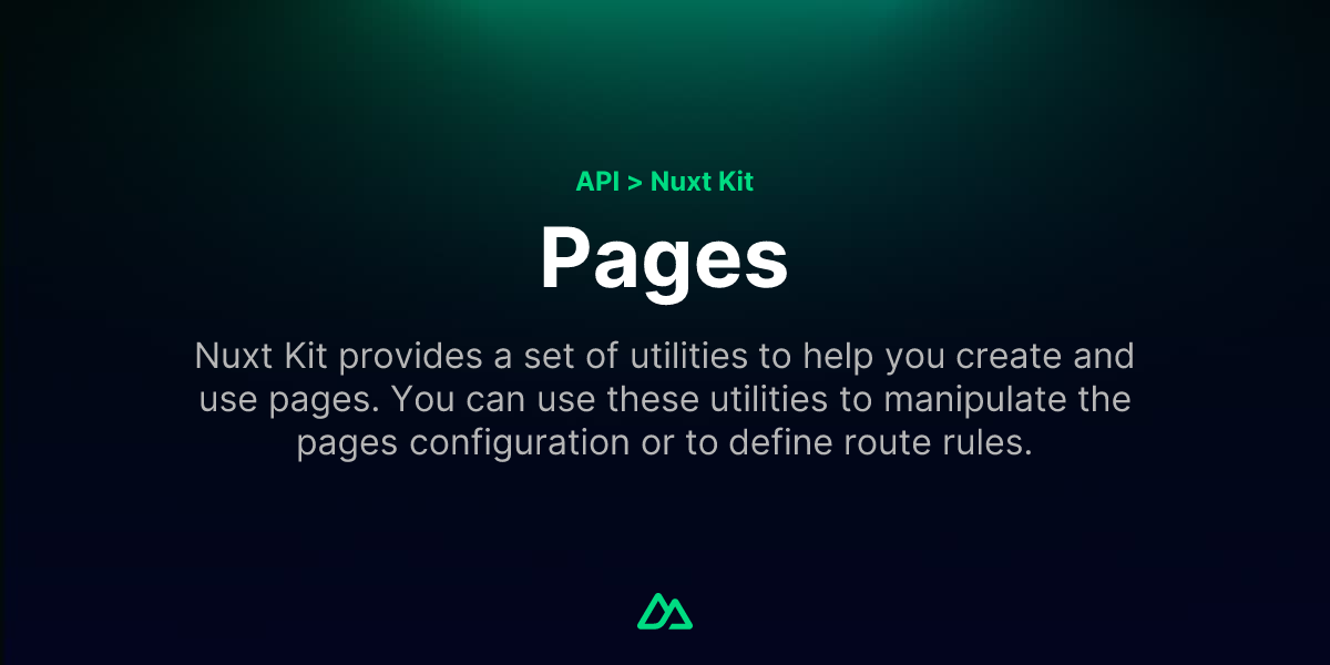 Pages · Nuxt Kit v4