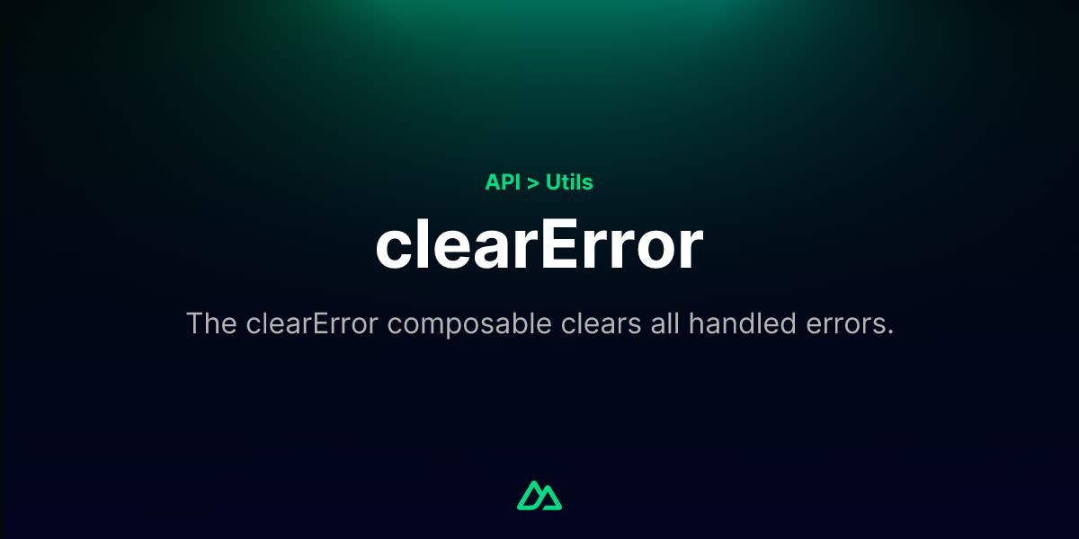 clearError · Nuxt Utils v4