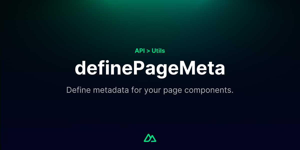 definePageMeta · Nuxt Utils v4