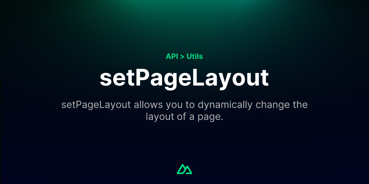 setPageLayout · Nuxt Utils v4