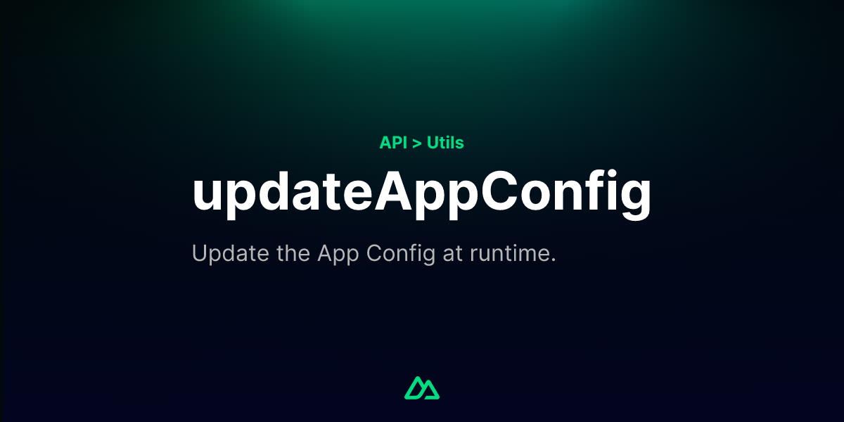 updateAppConfig · Nuxt Utils v4