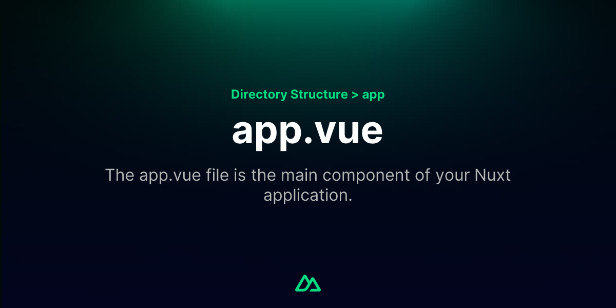 app.vue · Nuxt Directory Structure v4