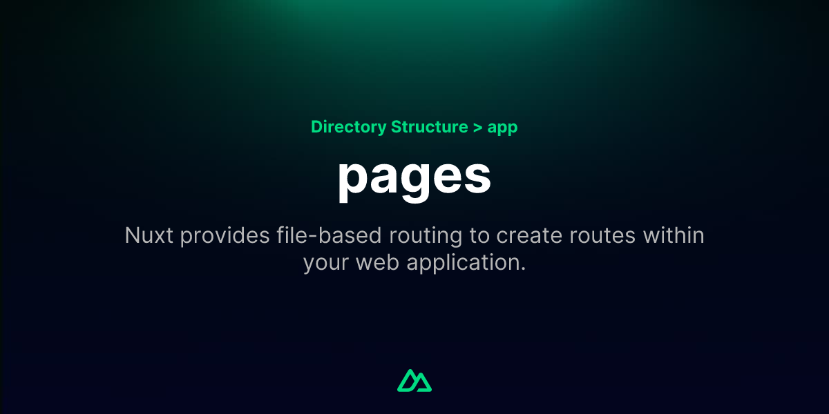 pages · Nuxt Directory Structure v4