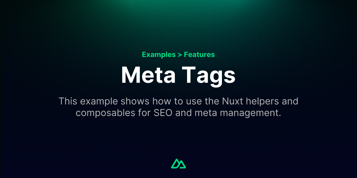 Meta Tags · Nuxt Examples v4