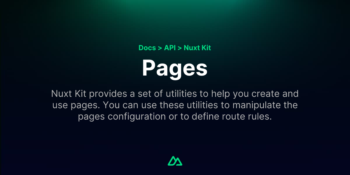 Pages · Nuxt Kit v3 Pages · Nuxt Kit v3