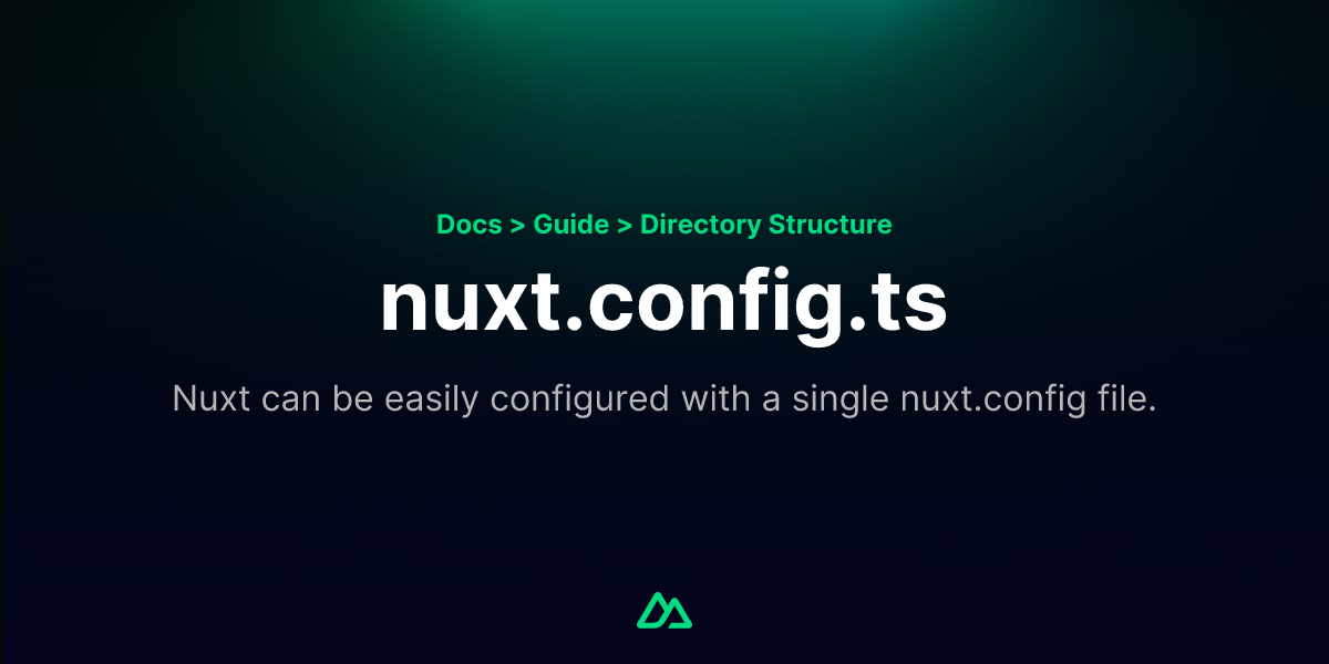 nuxt.config.ts · Nuxt Directory Structure v3 nuxt.config.ts · Nuxt Directory Structure v3