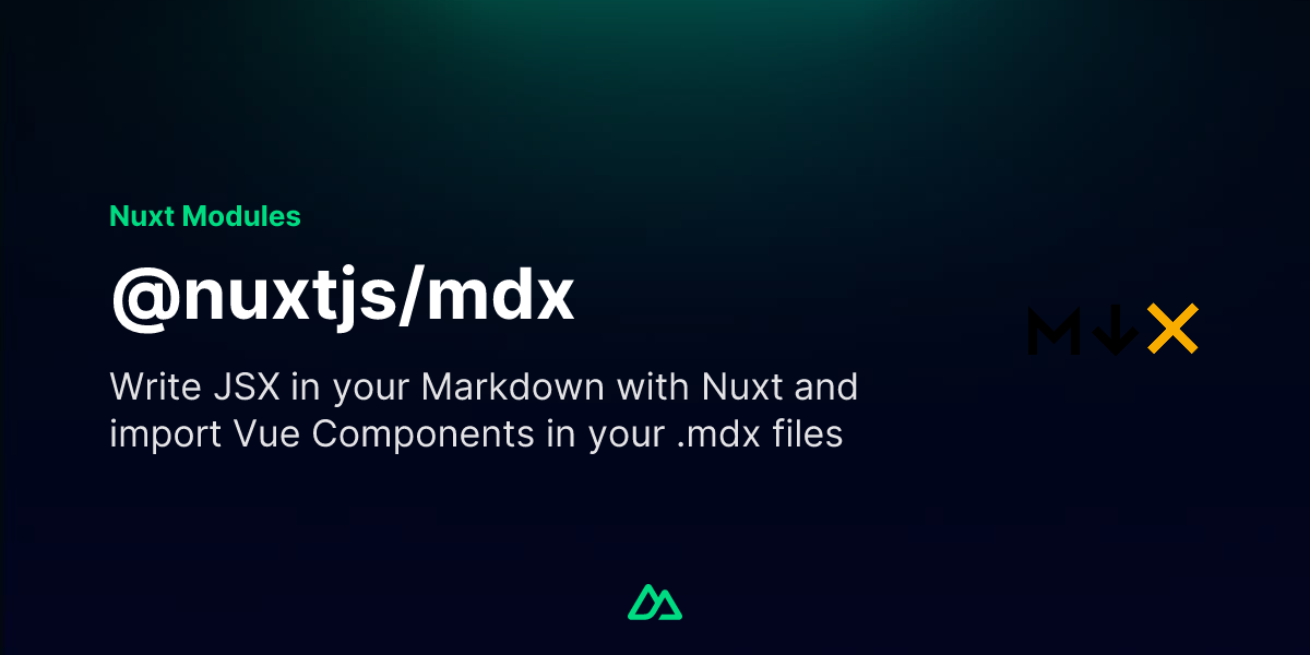 Mdx · Nuxt Modules