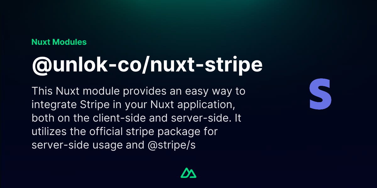 Stripe-next · Nuxt Modules