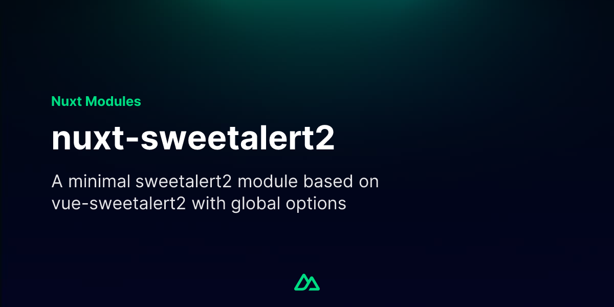 Sweetalert2 · Nuxt Modules