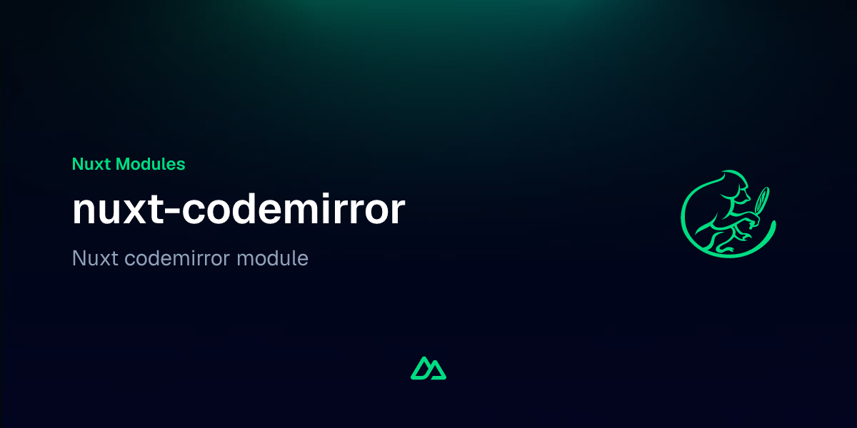 nuxt-codemirror · Nuxt Modules