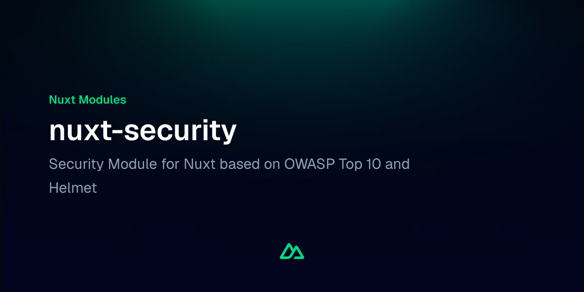 nuxt-security · Nuxt Modules