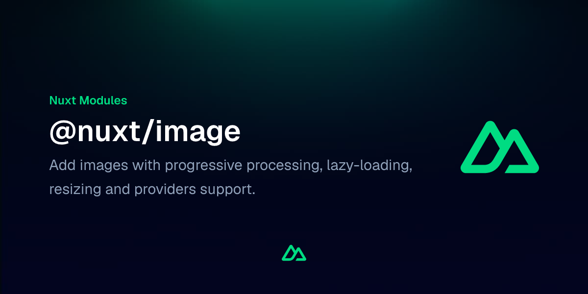 @nuxt/image · Nuxt Modules