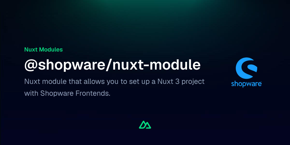 @shopware/nuxt-module · Nuxt Modules